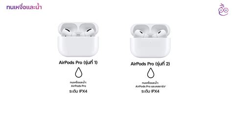 เปรียบเทียบความต่าง Airpods Pro รุ่นที่ 2 กับ Airpods Pro รุ่นที่ 1