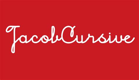 Jacob Cursive Free Font