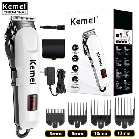 Kemei 809a Professional Lcd Electric Hair Clipper Rechargeable Shaver