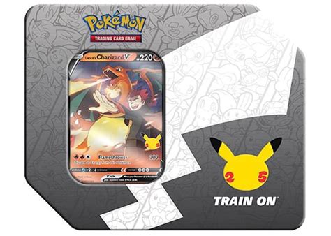 Pokémon Tcg 25th Anniversary Celebrations Large Tin Lances Charizard V Us