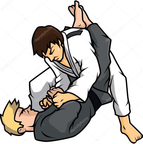 Baixar Projeto de ilustração do Jiu jitsu treinamento vector