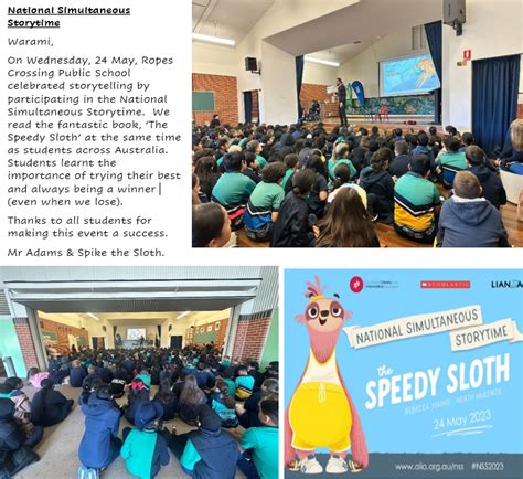 National Simultaneous Storytime Ropes Crossing Public School