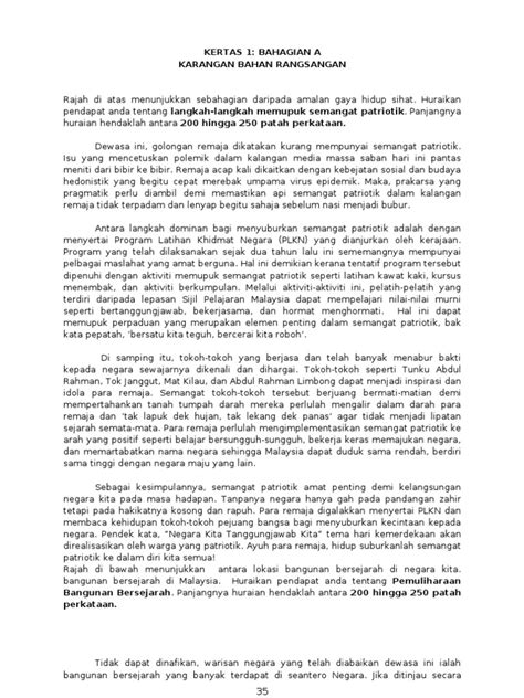 Contoh Karangan 350 Patah Perkataan Aekitar