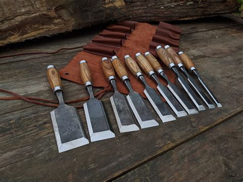 Forged Chisel Set 10pcs Beveled Chisel Forged Chisel Etsy Uk