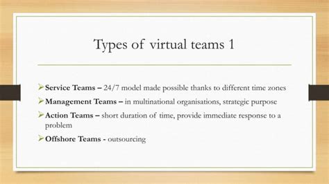 Managing Virtual Teams Ppt