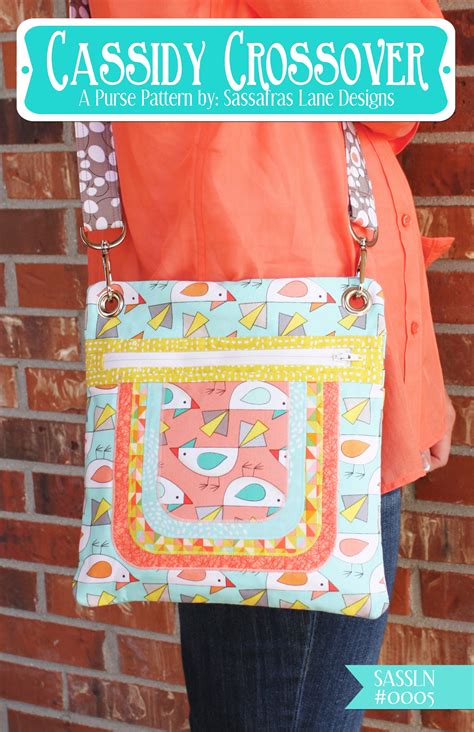 Cassidy Crossover Purse Pattern Sassafras Lane Designs