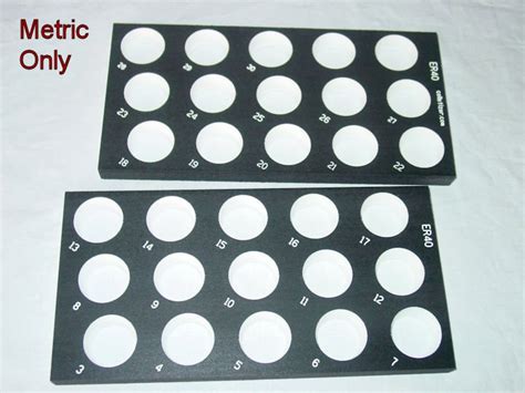 Er40 Collet Rack Metric Labeled Pockets