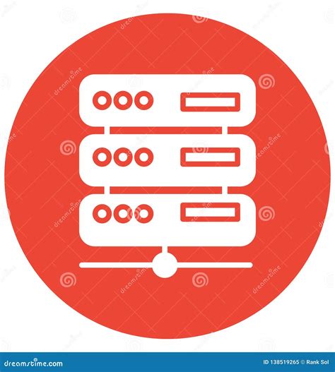 Data Server Isolated Vector Icon That Can Be Easily Modified Or Edit Stock Vector Illustration