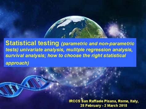 statistical testing parametric and nonparametric tests univariate analysis