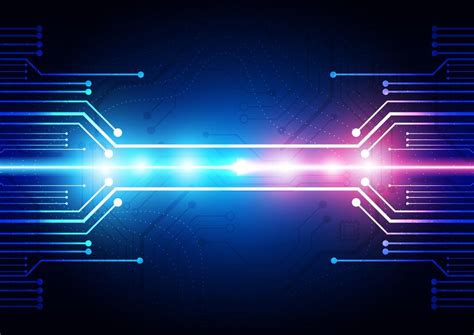 Premium Vector Circuit Technology Background With Hi Tech Digital Data Connection System And