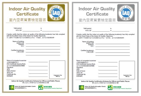 Iaq Certification Scheme Iaq Information Centre