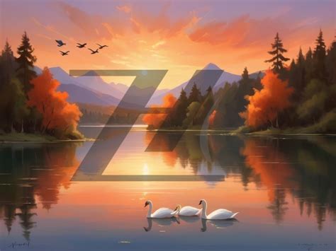 دانلود عکس دریاچه در هنگام غروب آفتاب دانلود رایگان فایل لایه باز