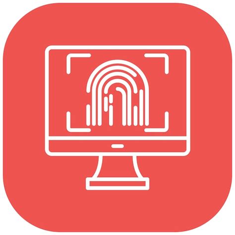 Premium Vector Biometric Computer Vector Icon Can Be Used For Biometrics Iconset