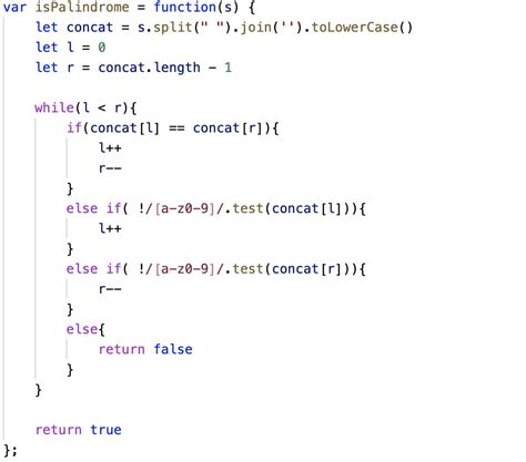 Solving The Valid Palindrome Problem With Neetcode Daniel Gorbachev