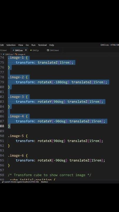Day 2 3d Image Gallery Using Html Css Javascript Shorts Like