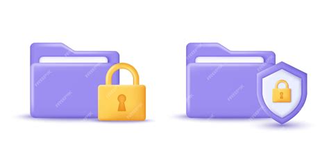 Premium Vector 3d Data And Information Protection Document With Padlock And Shield Secure And