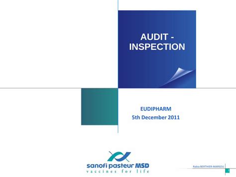 PDF AUDIT INSPECTION Eudipharm Pharmacovigilance Audit Inspection As An Example