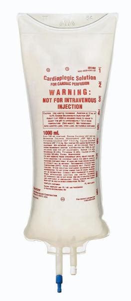 Cardioplegic Solution For Cardiac Perfusion 1000 Ml