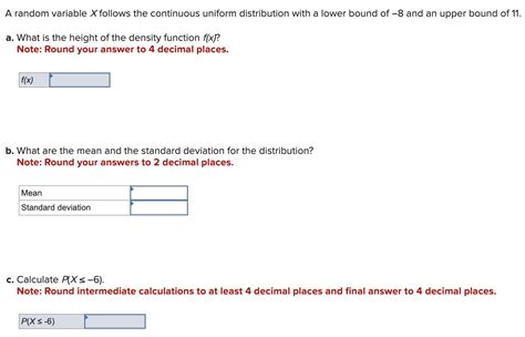 Solved A Random Variable X Follows The Continuous Uniform Chegg
