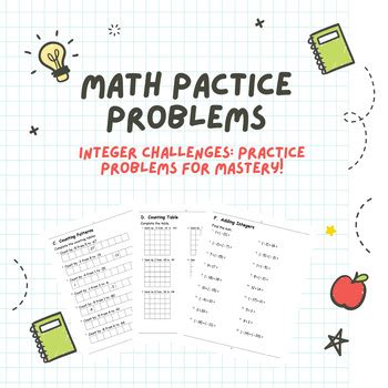 Exploring Integer Arithmetic Worksheets With Negative And Positive Numbers