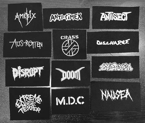 Punk Patches Crust Punk Patches Cloth Punk Band Patches Crust