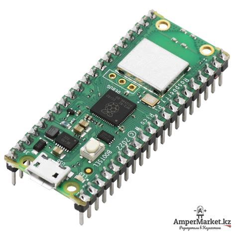 Плата raspberry pi pico w ampermarket kz
