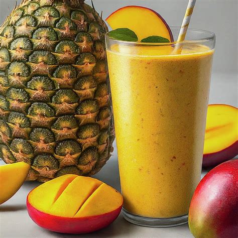 Tropical Mango Pineapple Smoothie Recipe Astonishing Delight The