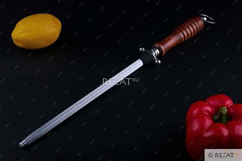 Стальной мусат для правки ножей Alex-STL 25 см 4610094292975 Kizlyar ...