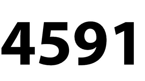 Zahl 4591