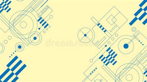 Abstract Architecture Blueprint Concept Geometric Building Construction Background Stock Vector