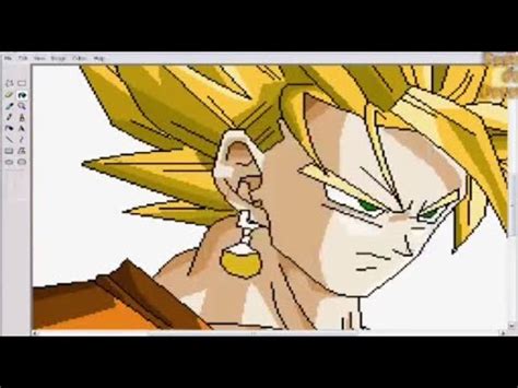 Desenhando Son Goku No Paint Youtube