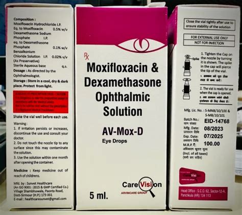 Av Mox D Eye Drops 5 Ml At Best Price In Bhopal Id 2851952974891