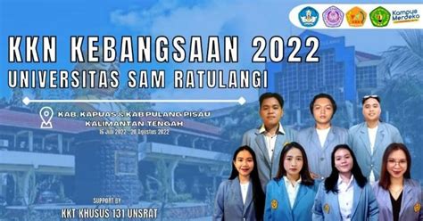 Tujuh Mahasiswa Unsrat Terpilih Mengikuti KKN Kebangsaan 2022 Acta Diurna