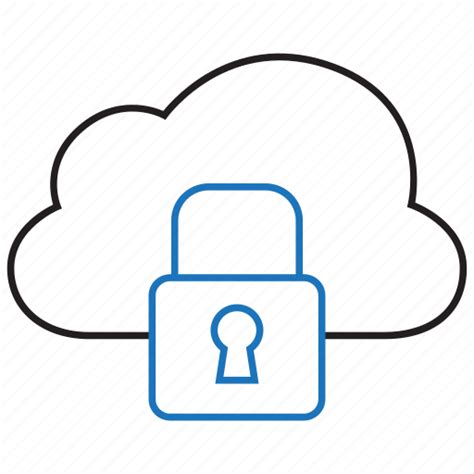 Cloud Data Security Icon