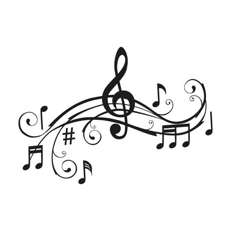 Vinilos Decorativos Detalle Musical Tatuajes De Notas Musicales
