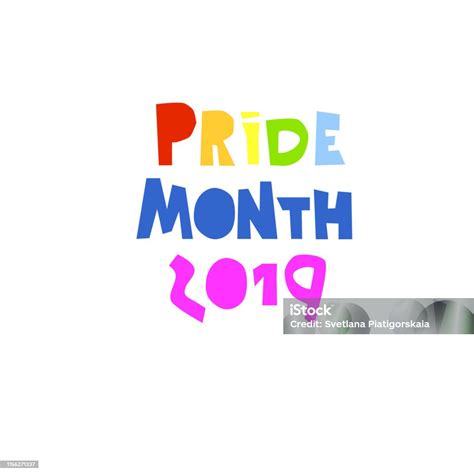 Mois Des Célébrations De La Fierté Lgbt Logo De Couleur Arcenciel À La