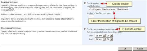 configure site usage reports in moss 2007 tips andtricks
