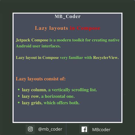 Lazy Layouts In Compose Rmbcoder