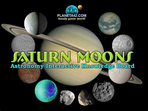 Electronic Game School Saturn Moons Puzzle