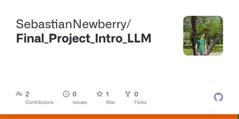 Github Sebastiannewberryfinalprojectintrollm