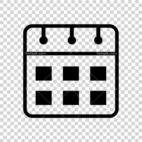 تصویر دوربری نماد تقویم