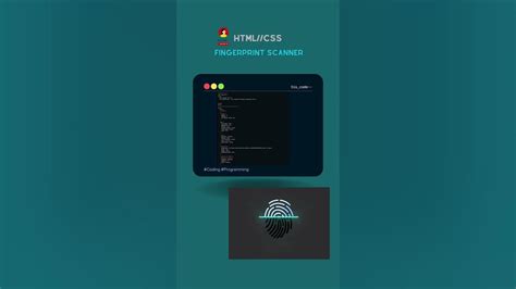 Fingerprint Scanner 👍💯siscodewebdesign Webdevelopment Coding Css