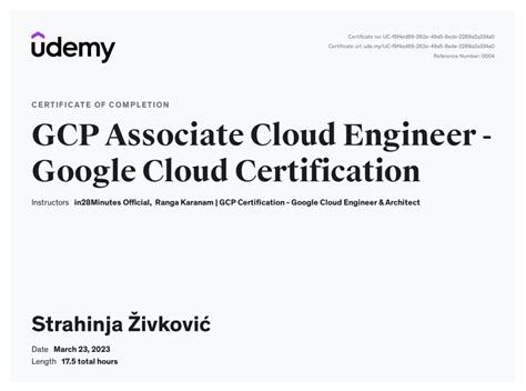 Strahinja Zivkovic On Linkedin Udemy Course Completion Certificate