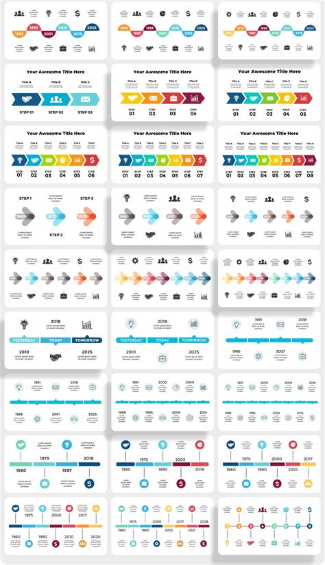 Timeline Roadmap Infographics Powerpoint Template Design Cuts