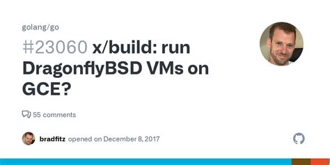 x build run dragonflybsd vms on gce · issue 23060 · golang go · github