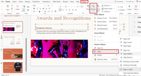 how to align text boxes in powerpoint