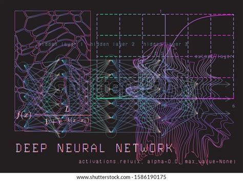 Neural Network Graphic Scheme Softmax Normalized Stock Vector Royalty