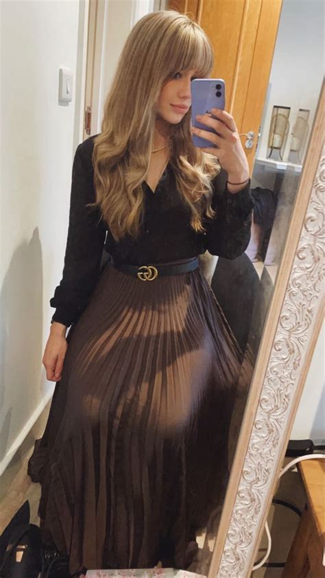 Autumn Vibes Elegant Dresses Classy Pleated Fashion Pleated Skirt