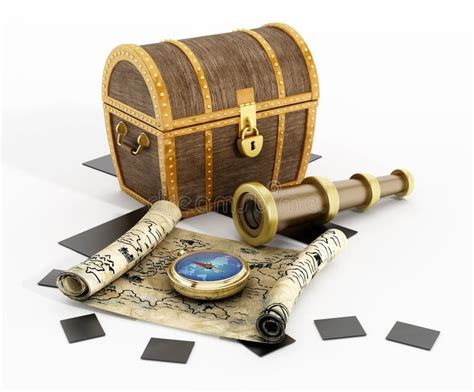 Treasure Map Compass Stock Illustrations 6100 Treasure Map Compass