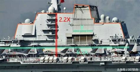 淺析002國產航母的艦島大小，到底比遼寧艦小了多少？ 每日頭條
